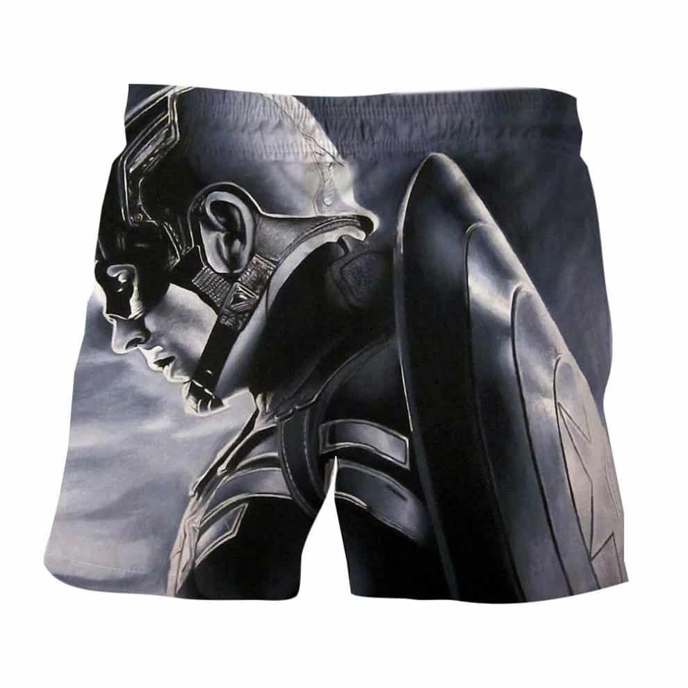 Captain America Powerful Shield D Full Print Boardshorts