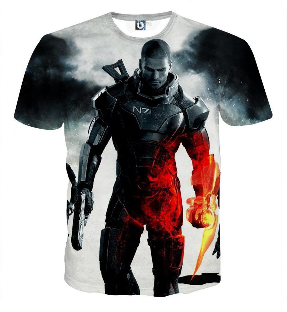 Mass Effect Collab Battlefield Captain Shepard Cool Tank Top