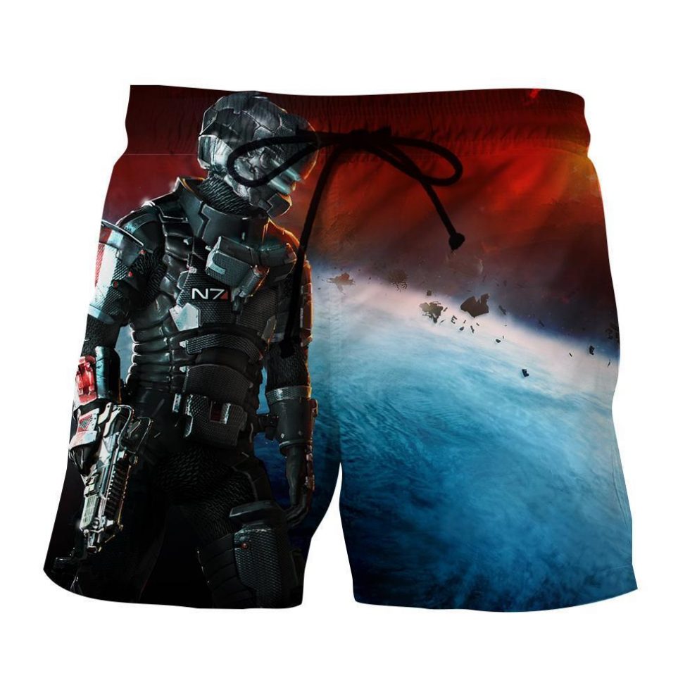 Mass Effect Captain Shepard Full Battle Armor Dope Shorts