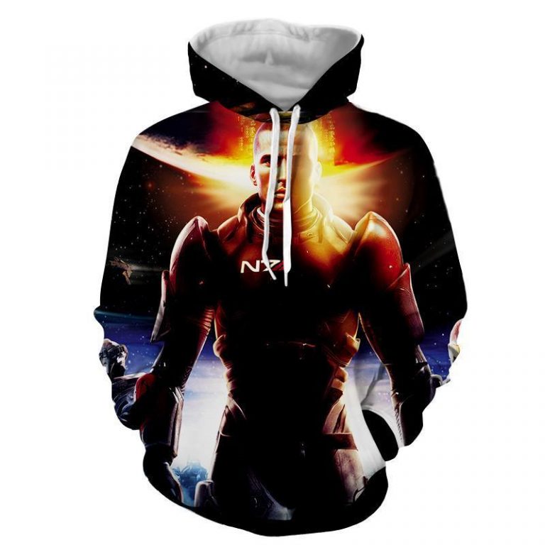 Mass Effect Commander Shepard Soldier Galatic War Shorts