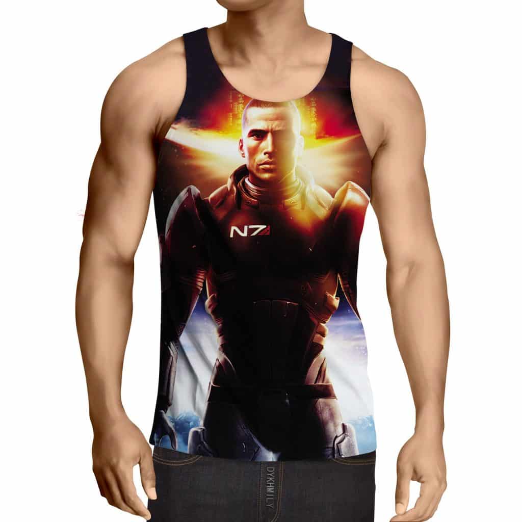 Mass Effect Commander Shepard Soldier Galactic War Tank Top
