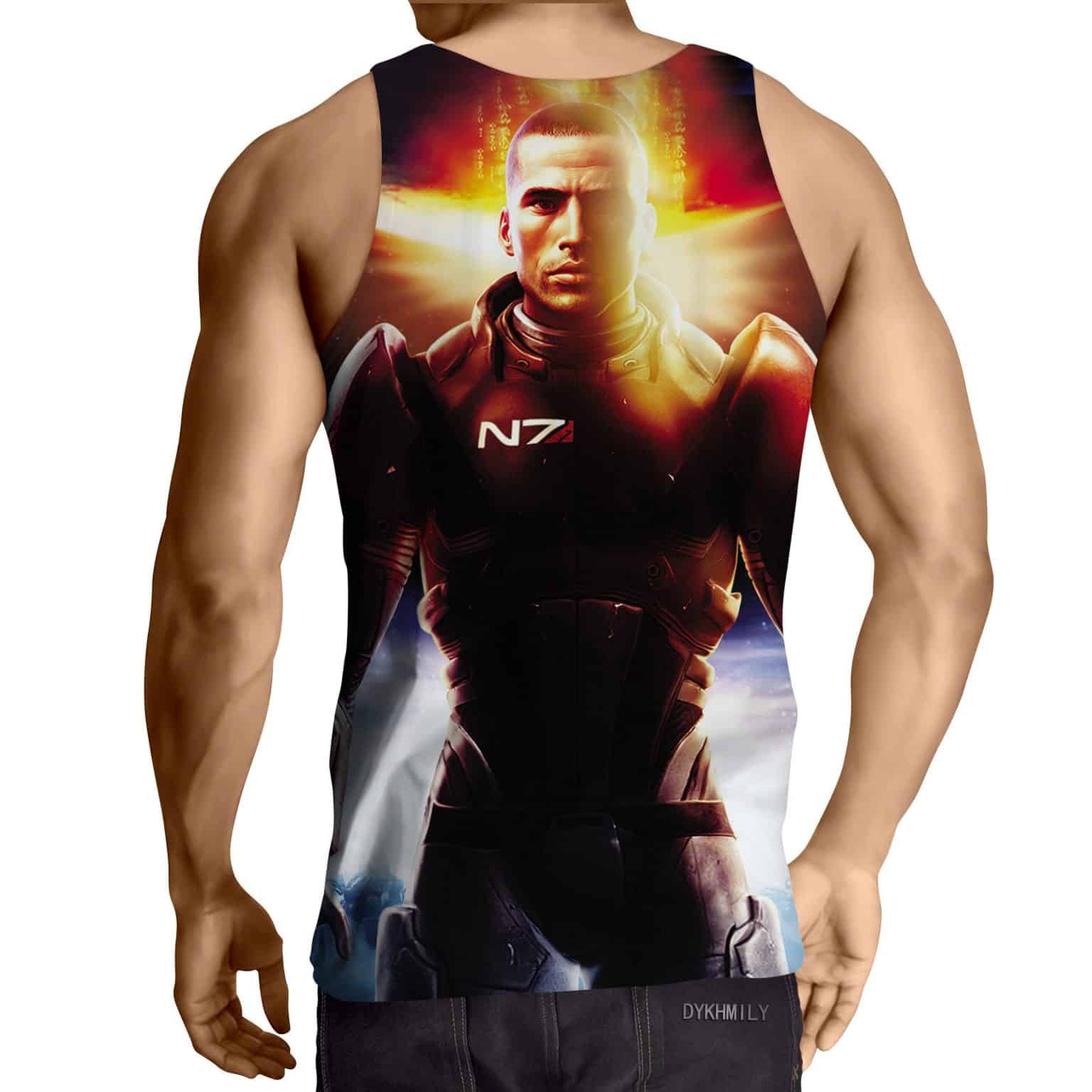 Mass Effect Commander Shepard Soldier Galactic War Tank Top