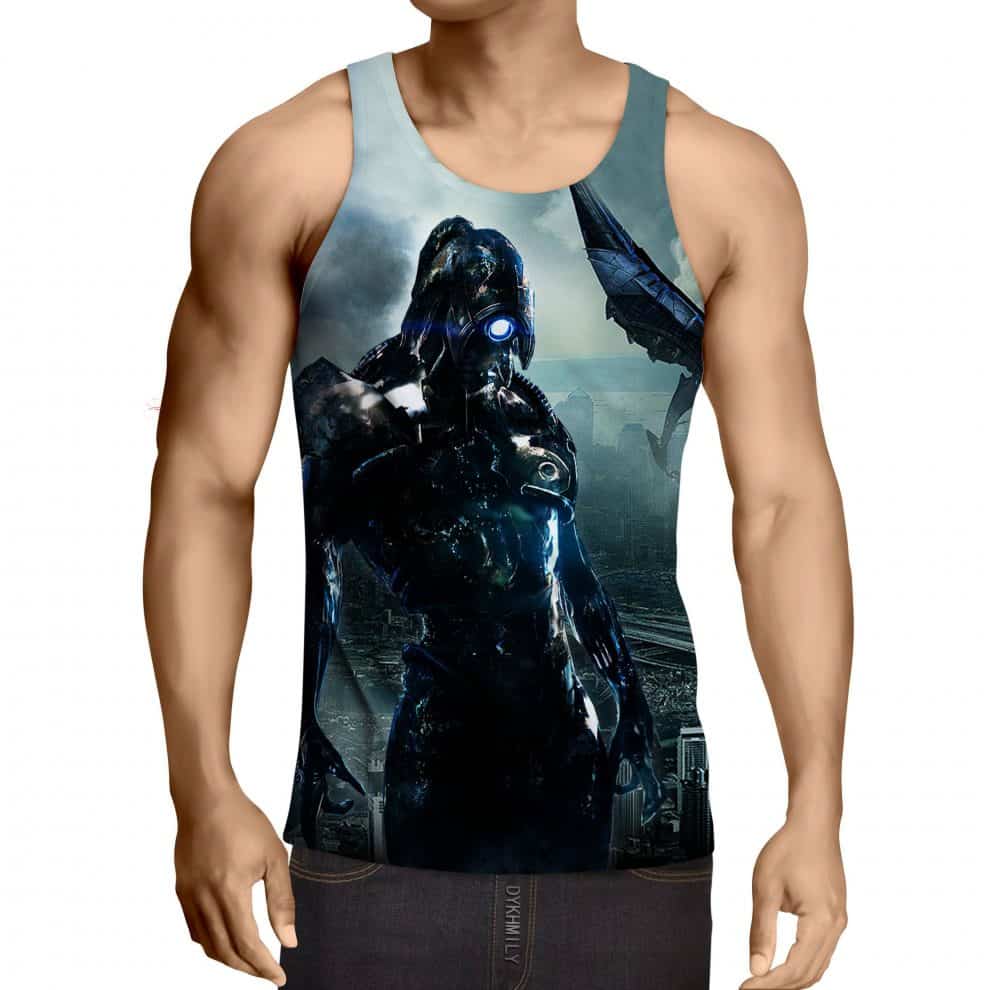 Mass Effect Geth Legion Damage Battle Armor Summer Tank Top