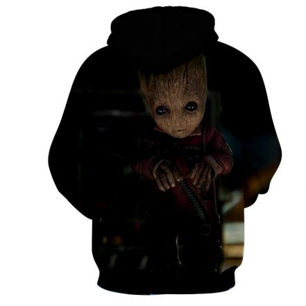 Guardians of the Galaxy Cute Baby Groot 3D Print Design Hoodie