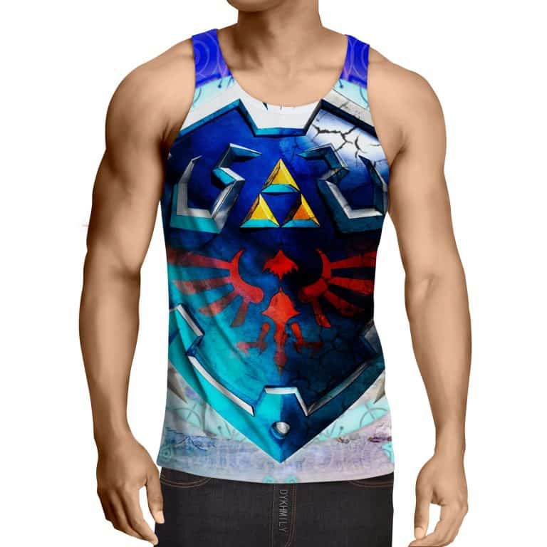 The Legend Of Zelda Cool Skyward Sword Hylian Shield Tank Top ...
