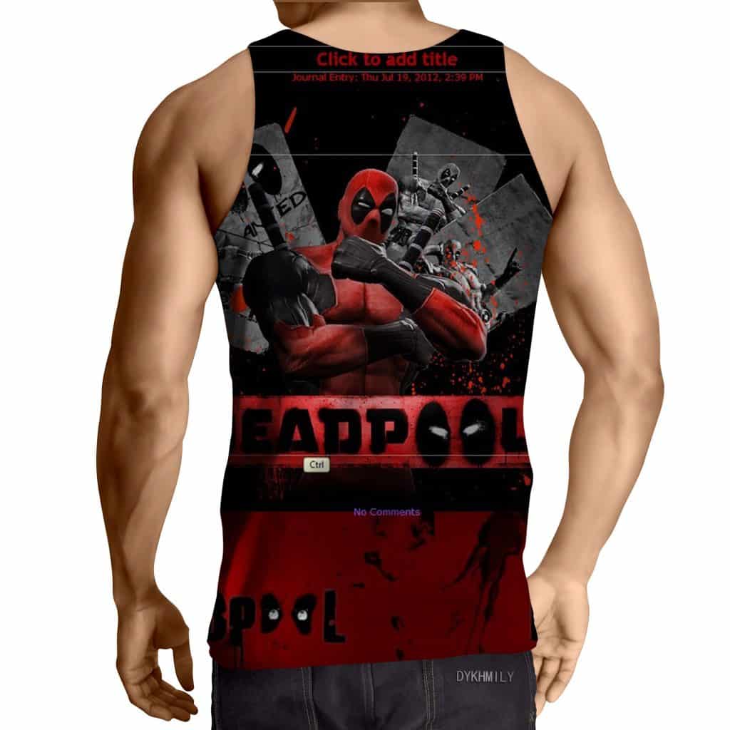 Deadpool The Winner Style Funny Design Full Print Tank Top