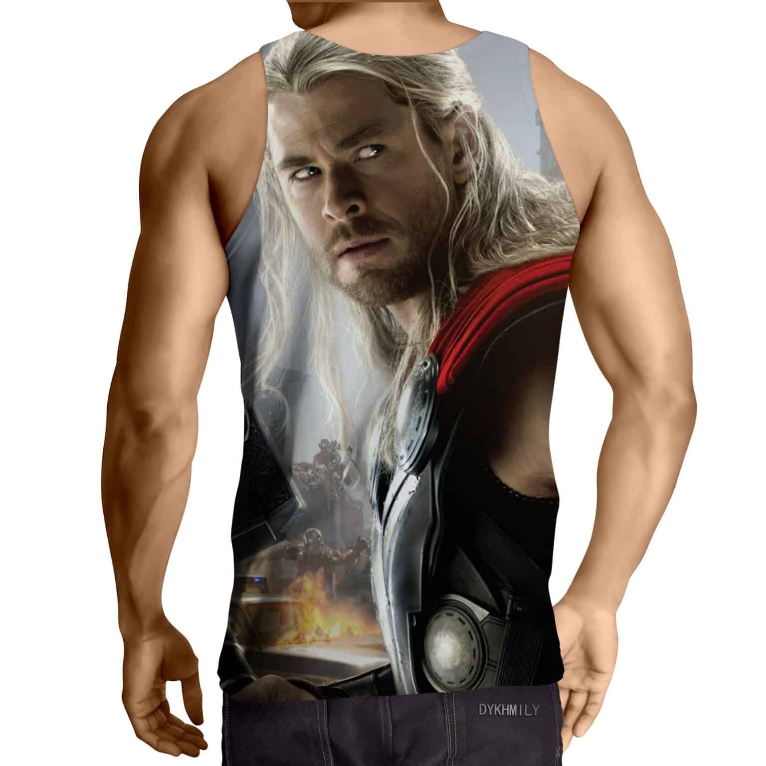 Marvel The Avengers Thor Portrait Unique 3D Print Tank Top