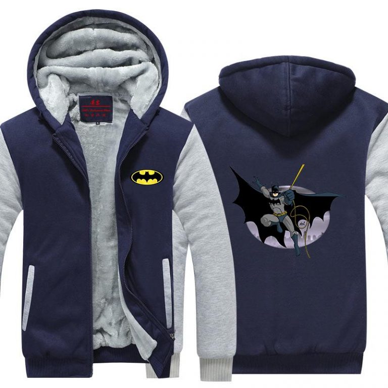 Batman Swing The Rope Ready To Fight Cool Hooded Jacket