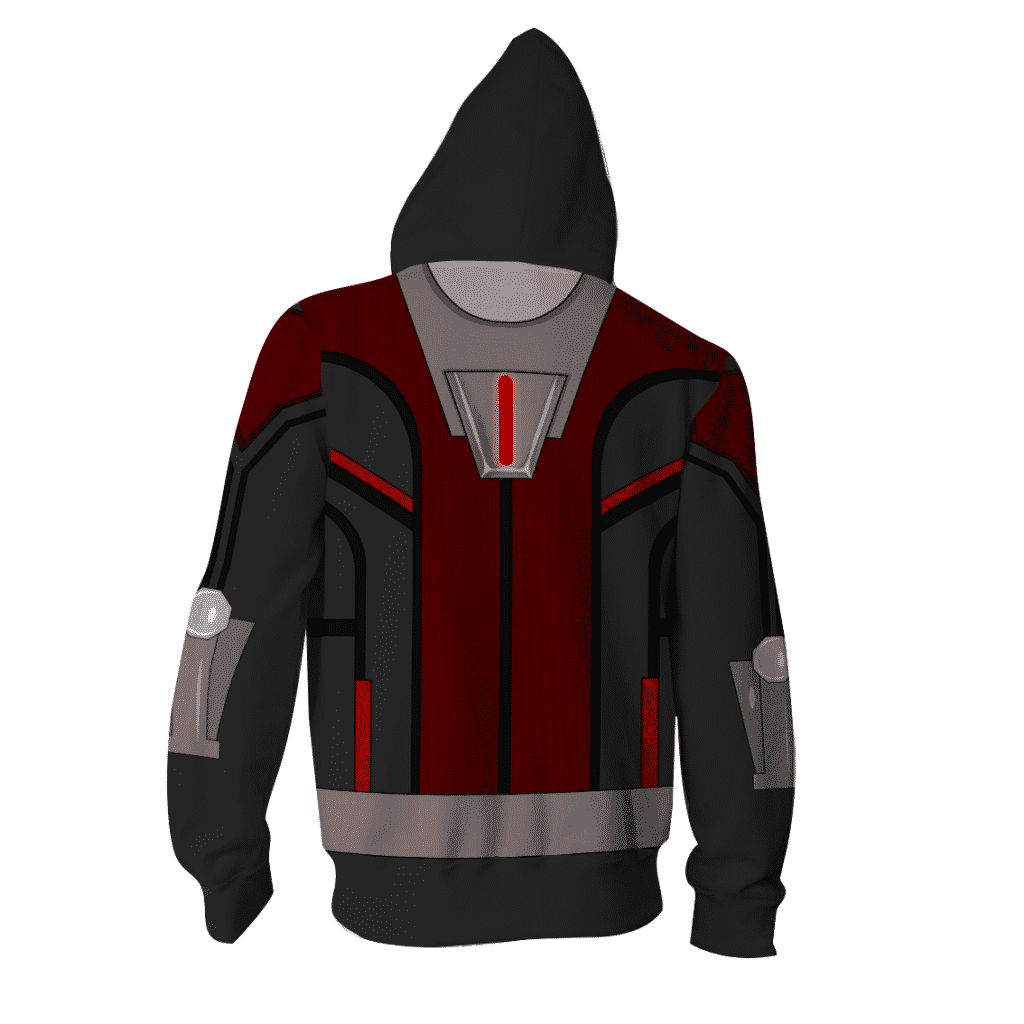 Cool Ant-Man Superhero Armor Suit Full Print Zip Up Hoodie