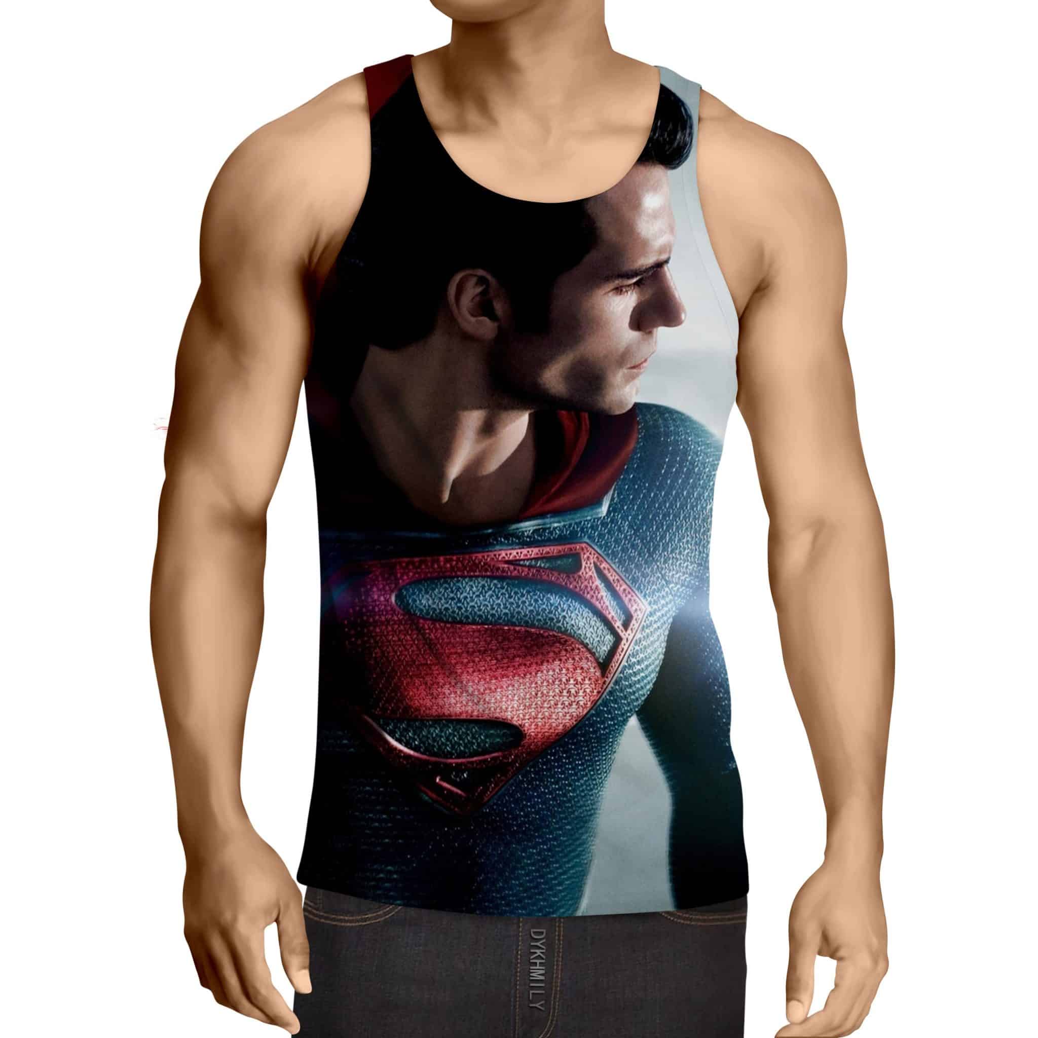 DC Comics Superman Signature Design Full Print Tank Top - Superheroes Gears