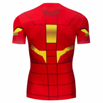 Iron Man Marvel Superhero Suit up Mark VI Stylish 3D Workout T-shirt