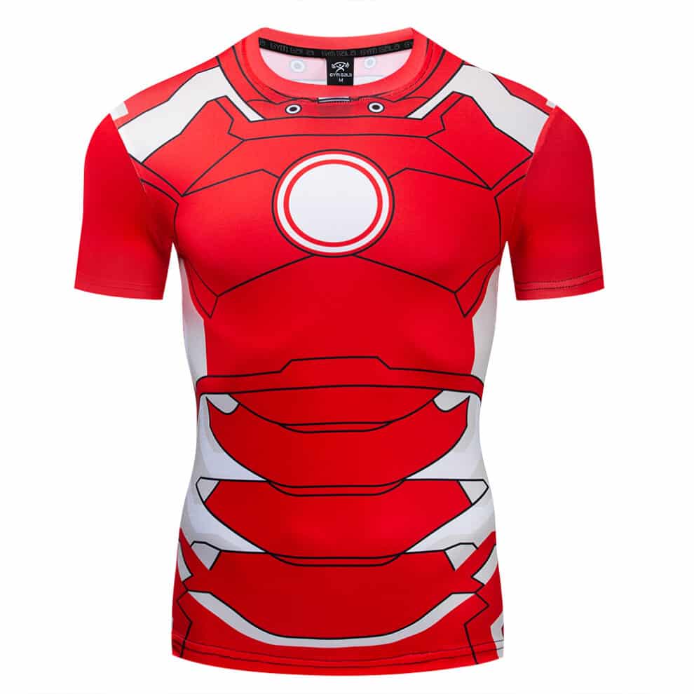 Marvel Iron Man Suit up Mark VII Cool Armor Workout 3D T-shirt
