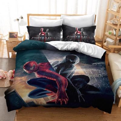 Marvel Spider-Man and Black Spider-Man Reflection Bedding Set