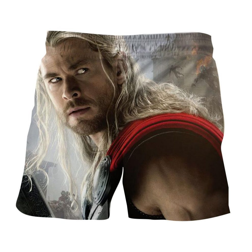 Marvel The Avengers Thor Portrait Unique 3D Print Shorts