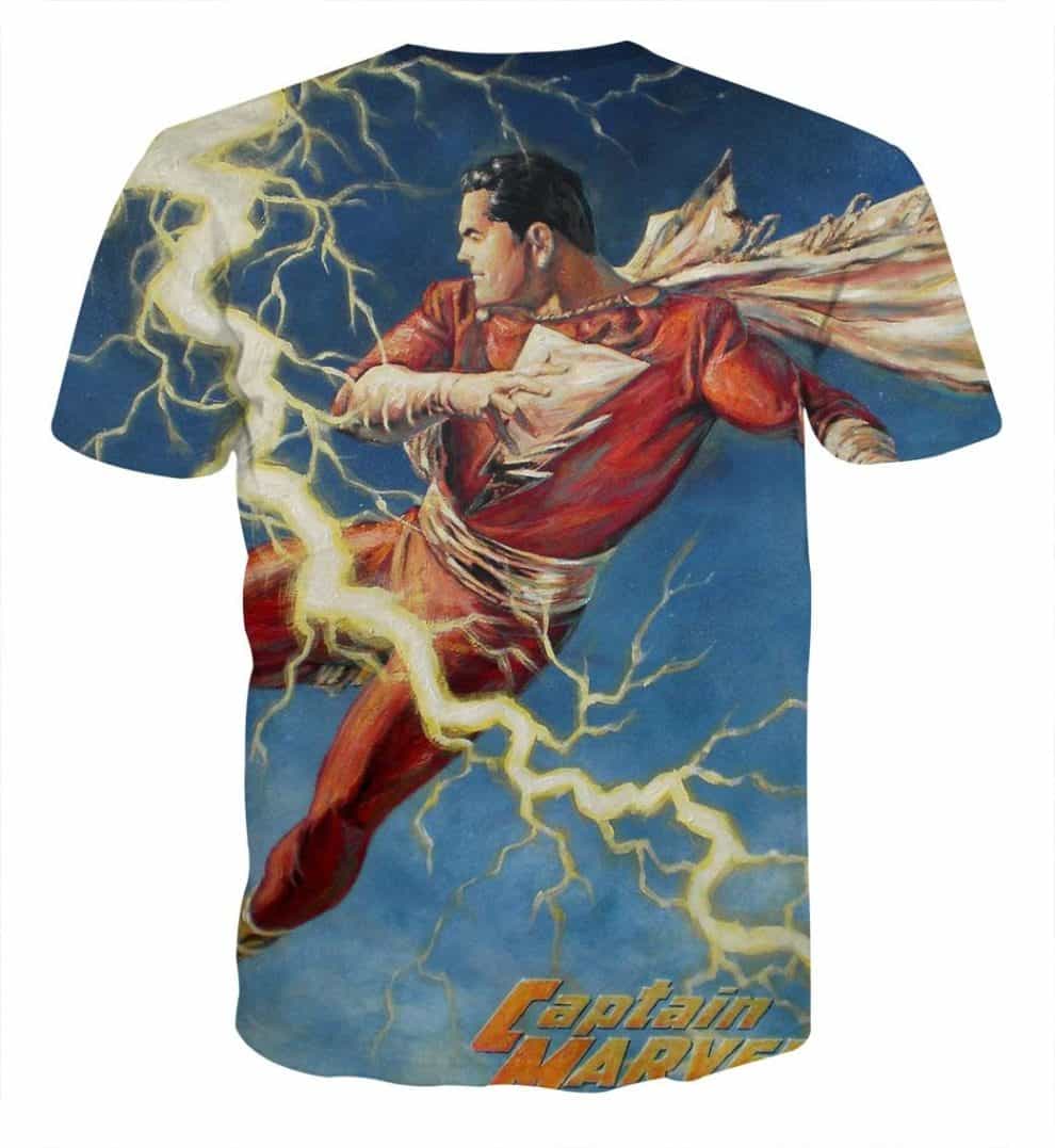 DC Comics Epic Godly Captain Marvel Shazam White Shorts - Superheroes Gears