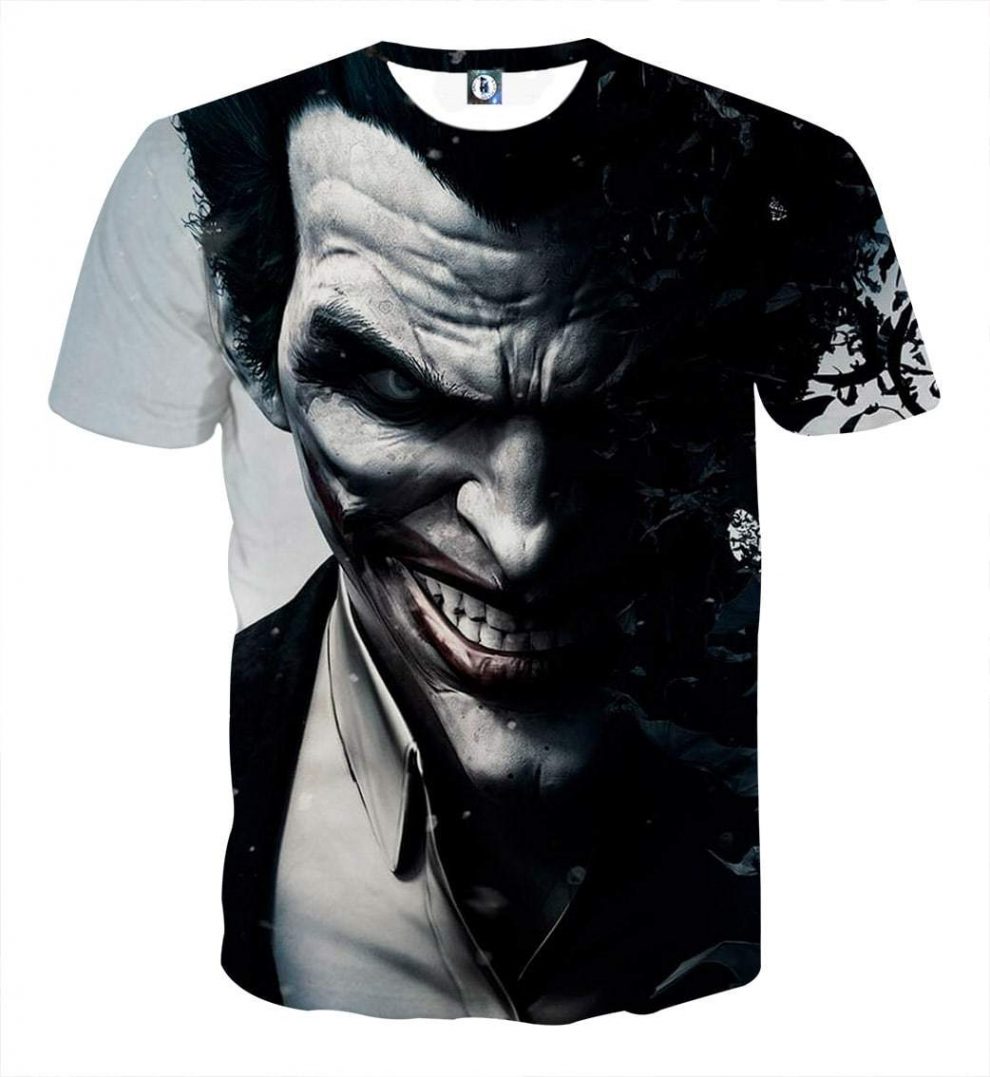 The Irrational Joker Face Design Full Print T-Shirt