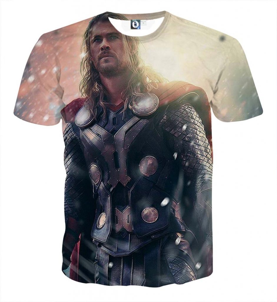Thor Real Super Cool Serious Portrait Impressive T-shirt