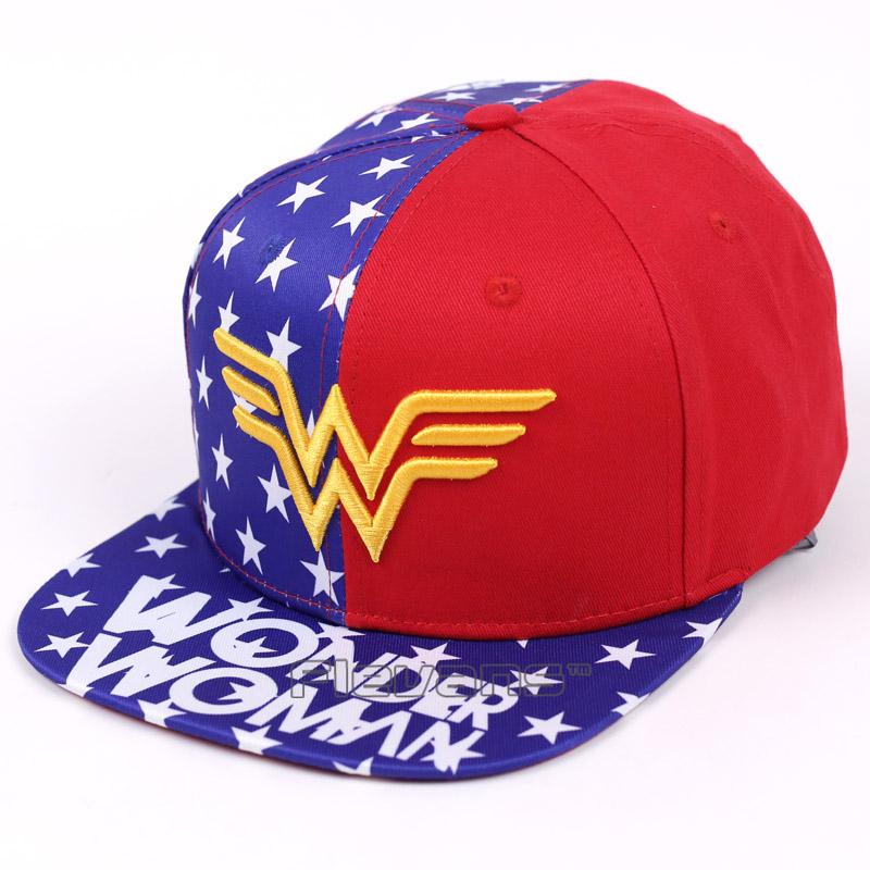 Wonder Woman Golden Symbol American Flag Cool Snapback Hat ...