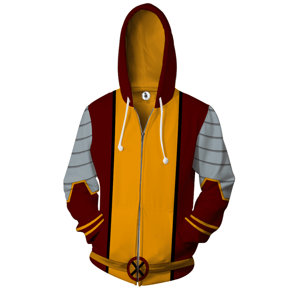 X-Men Colossus Piotr Rasputin Mutant Uniform Zip Up Hoodie