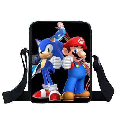 Super Mario Wii Luigi & Mario Cross Arm Pose Cross Body Bag ...