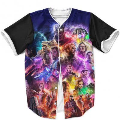 Marvel Avengers Endgame Movie Poster MLB Baseball Uniform