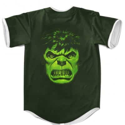Marvel Bruce Banners The Hulk Badass Green Baseball Jersey
