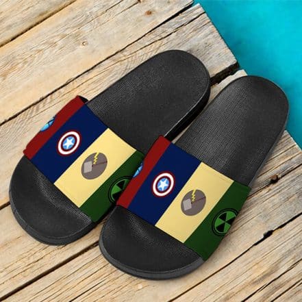 The Avengers Original Members Minimalistic Logo Slides