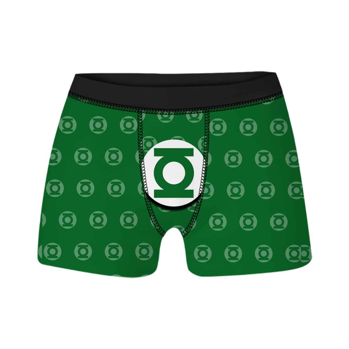 DC Comics Green Lantern Symbol Pattern Green Men’s Boxers