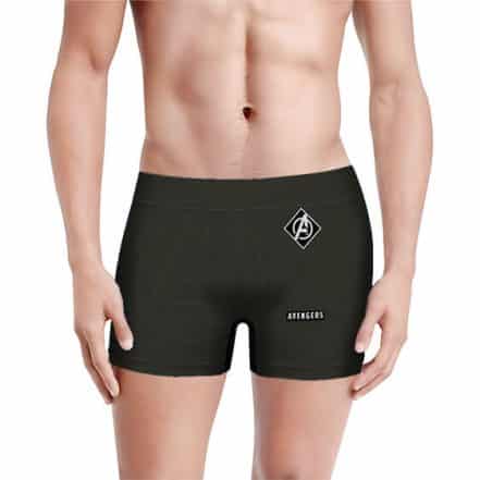 Marvel Avengers Black & White Logo Men’s Underwear Boxers