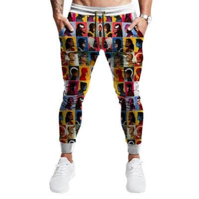 Awesome Marvel Comics Superheroes Icon Jogger Pants