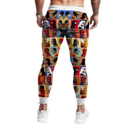 Awesome Marvel Comics Superheroes Icon Jogger Pants