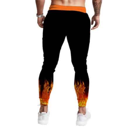 Flaming Ghost Rider Ride Or Die Black Jogger Pants
