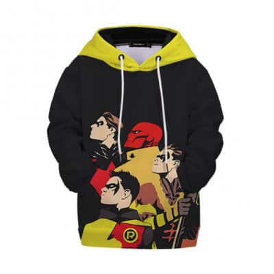 DC Comics All Robin Version Artwork Dope Kids Hoodie Jacket